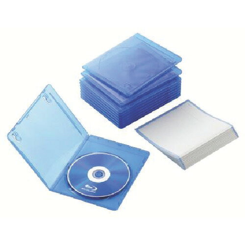 ●入り数：10枚●厚さ7mmでBlu-rayディスクをスッキリと収納できるケースです。Blu-rayディスクを1枚収納可能です。 ●市販されているBlu-rayソフトのケースと同等サイズですので、並べてスッキリ収納できます。 ●分類に便利な...