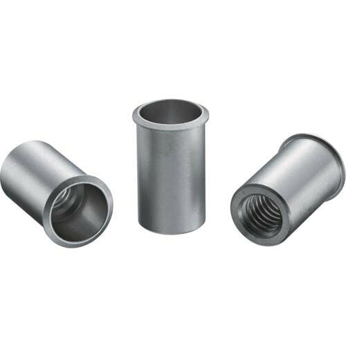 ●箱入●薄頭●入数(個)：100●エビナットはナットとリベットの両方の長所を兼ねそなえた、ブラインドファスナーです。●タップ立ての難しい薄板やパイプ、溶接のできないプラスチック板にも、片側から簡単に取り付けることができます。●専用のエビ印ナ...
