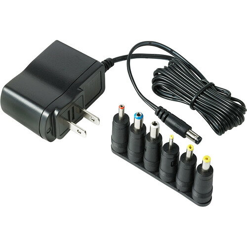 ●コード長：約1.8m●極性：センタープラス●家庭用コンセント(AC100V)の電圧を変換できます。●高容量2000mA、6種類の変換プラグ付で様々な機器に対応します。●安定化回路内蔵で、電圧変動が少なく機器にやさしいです。●スイッチング式...