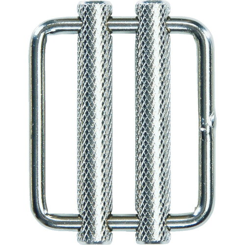 ●簡単にPPベルトをしっかり結束できる専用金具です。●PPベルト専用金具。●横(mm)：49●最大使用荷重(kg)：100●縦(mm)：42●寸法(mm)B：34●寸法(mm)C：4●適合幅(mm)：40●寸法(mm)A：41●寸法(mm)...