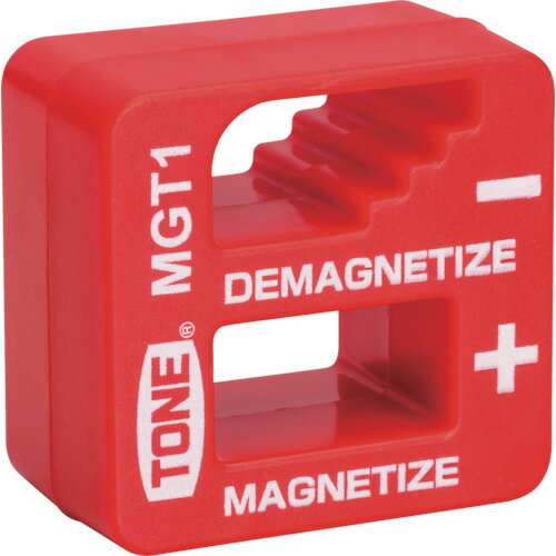 ●ドライバー、六角レンチなどの先端部を本体に差し込み、擦るだけで着磁・脱磁が可能です。●+の部分で擦ると磁化、-の部分で擦ると磁力を取ることが可能です。●工具の着脱磁に。●幅(mm)：52●奥行(mm)：29●高さ(mm)：50●使用可能ド...
