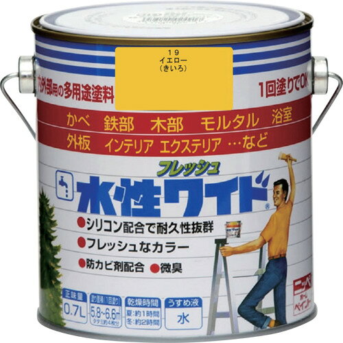 ●塗膜は汚れにくく、付着した汚れも水しぶきで簡単に洗浄できる(ウォッシャビリティに優れる)高性能塗料です。●タレにくい、微臭タイプです。●かび止め材、さび止め材配合しています。●浴室・台所・洗面所・部屋のかべや天井などに。●ドア・木のサン・...