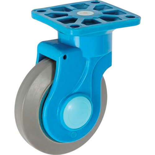 ●自在キャスターです。●静音環境を求める現場に最適。●許容荷重(kgf)：102●取付座A×B(mm)：108×108●取付穴径P(mm)：11●車輪径D(mm)：130●取付高H(mm)：177●車輪幅(mm)：38●取付ピッチX×Y(m...