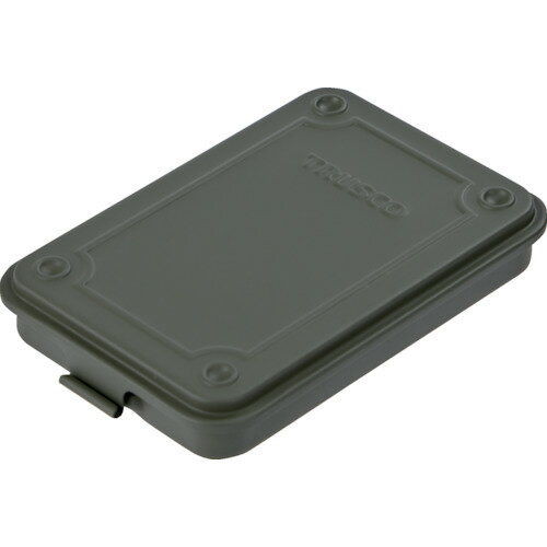 ●ハードな使用に耐える頑丈なプレス一体型です。●片開き構造です。●四隅に横滑り防止用凹凸が付いており積み重ねに便利です。●色：つや消しOD●外形寸法(mm)間口：154●外形寸法(mm)奥行：105●外形寸法(mm)高さ：29.0●有効内寸...