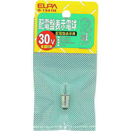 ●定格電圧30V●バルブ径(mm)：10●入数：1個●配電盤表示用●配電盤、関連装置などの信号用や表示灯として使用する電球です。リニューアルに伴い、パッケージ・内容等予告なく変更する場合がございます。予めご了承ください。広告文責：楽天グルー...