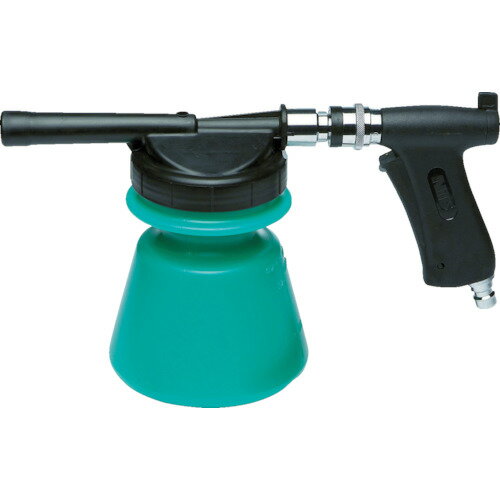 ●ホースと接続し水道の水圧を利用して簡単に洗剤を泡状に散布できます。●泡状の洗剤の広範囲散布に。●色：グリーン●容量(L)：1.4●耐熱温度(℃)：40℃●幅×奥行×高さ(mm)：350×145×210●ポリエチレン(PE)●真鍮●コンテナ...