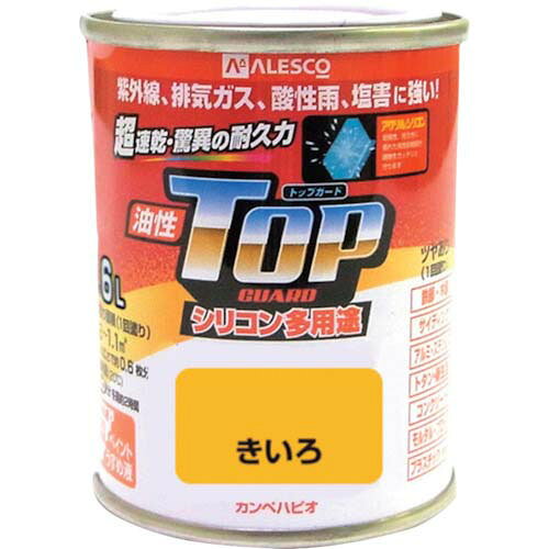 ●一液型油性つやあり●塗布面積：13〜18[[M2]](1回塗り)●アクリルシリコン樹脂により紫外線、排気ガス、酸性雨、塩害の汚れに強い強靭な塗膜を形成します。●木部、鉄部だけでなく、コンクリート、新生瓦、アルミ、プラスチックなど多用途(床...