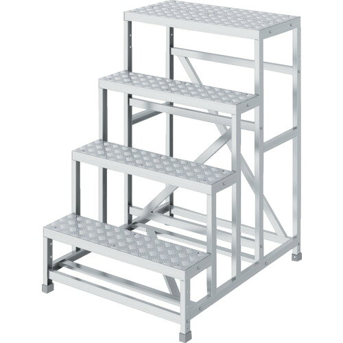 ●組立式●天板：シマ板●1段あたりの高さ30cm●付属の工具で簡単に組み立てられる工場向け作業台の定番です。●脚端具は市販のドライバーで簡単に脱着、交換できます。●別売りオプションに、手摺・キャスター・アジャスター(35mm)があります。●...