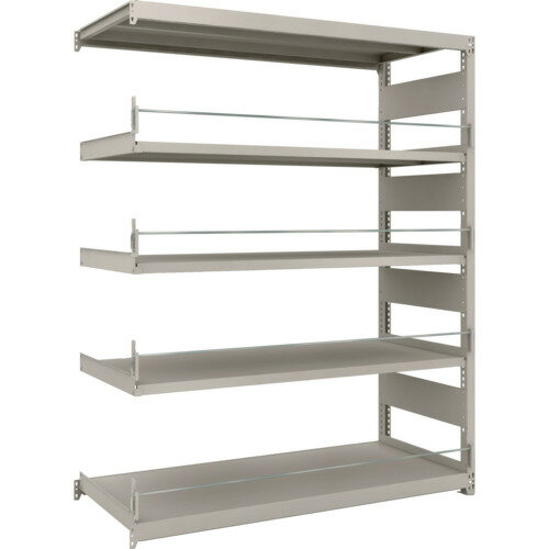 ●均等積載量：200kg／段●最大積載量：1500kg／台●壁面固定には別途アンカー(推奨サイズ ： 8-50)をお買い求めください。●本体の転倒防止用金具と荷物の落下防止用に回転式のバーを備えた災害備蓄ラックです。●棚板の位置を25mmピ...