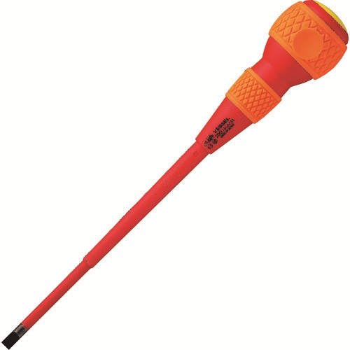 ●1000V絶縁仕様●IEC60900適合品●VDE認証製品●軸先端に段差がないスリム形状で、狭い箇所の作業がしやすいです。●メーカー従来品(メーカーNo.225)よりも最大22％軽量化です。●グリップ底部は、刃先の違いが触ってわかるエンボ...