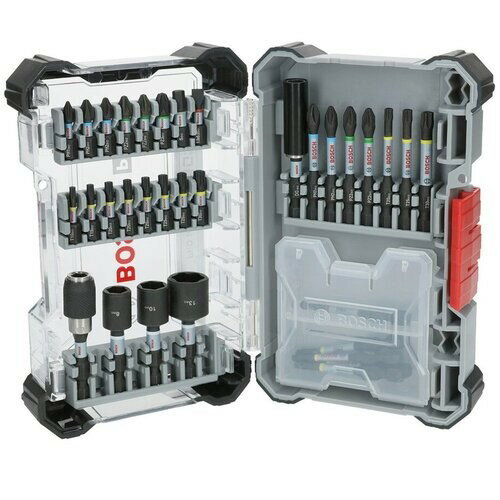 ●33ピース入りドライバービットセット●9mm溝シャンク●6.35mm軸●33ピース入りドライバービットセットです。●9mm溝シャンクです。●6.35mm軸です。●ドライバードリル、インパクトドライバー(六角軸6.35mm 9mm溝シャンク...