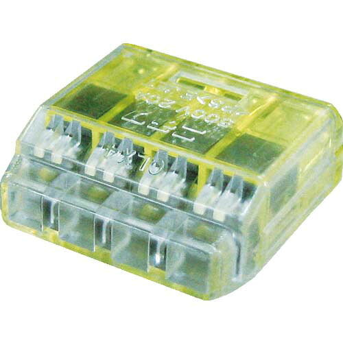 ●定格電圧：300V●最大使用温度：80度●適合電線(銅／単線)：1.6mm、2.0mm●独自の2点接触スプリング構造です。●透明カバーで結線が目視で確認できます。●JIS C2816(屋内配線用差込形電線コネクタ)適合品です。(認定検査機...