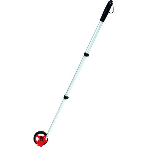 ●ハンドルは使いやすい長さに調整(3段式)できます。●収納にも優れたコンパクト設計です。●直線・曲線、自由自在の一輪タイプです。●測定範囲：1cm〜999.99m●縮長〜全長(mm)：460〜1080●車輪径(mm)：100●全長(mm)：...