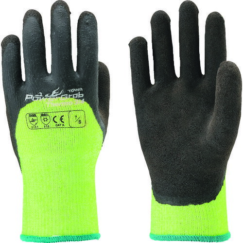 ●10ゲージ編●防臭加工●抜群のウェット／ドライグリップ性能を持つ特殊すべり止め(マイクロフィニッシュ)加工●天然ゴムをコーティングしているため、引き裂きに強く、しなやかで作業性の良い手袋です。●あたたかい裏起毛タイプで、保温性に優れていま...