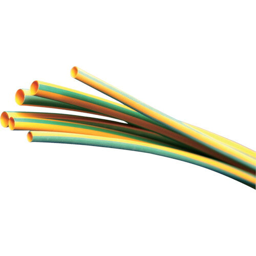 ●収縮率：50％●収縮温度： 度●耐電圧：600V●使用温度範囲：-55〜135度●保護が必要な導体、電位差のない導体、グランド導体および電気的なショックの防止用に絶縁されている導体の識別と表示ができます。●機器内配線の絶縁、保護、端末処理...