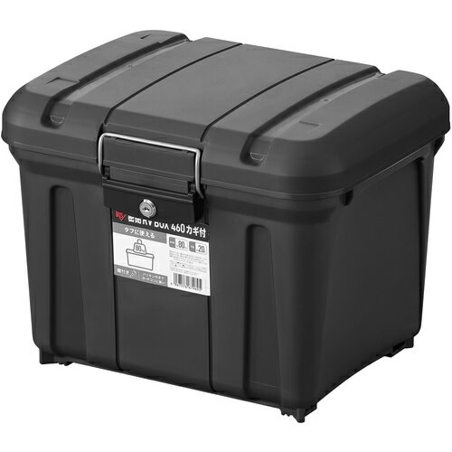 ●カギ付きの多目的収納ボックスです。●ステンレスワイヤーバックルを使用しているので、強度が優れています。●フタの内側にはパッキン材を使用していますので、内部に水やホコリが入りにくくなっています。●本体底部にはバイクの荷台などに固定する場合に...