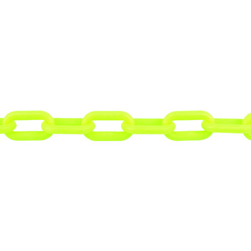 ●短尺タイプのプラスチックチェーンです。●別売のチェーンジョイントを用いることで延長も可能です。●進入禁止区間の仕切りや、駐車場内での区画整理、人の誘導など。●色：蛍光イエロー●径(mm)：6●長さ(m)：2リニューアルに伴い、パッケージ・...