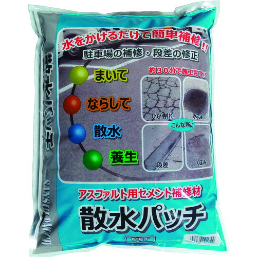 ●施工は、開封してまいてならして散水するだけです。●普通乗用車の通行に耐えられる実用強度があります。●家廻りの舗装、穴埋補修に。●駐車場の補修。●舗装面のひび割れなどのリフレッシュ。●舗装面の水たまり解消に。●出入口の段差修正。●色：黒●容...
