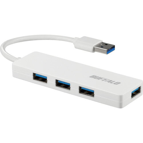 ●高速転送規格USB3.0対応のUSBハブです。●持ち運びに便利なスリムタイプです。●使い勝手のよい前面3ポート+サイド1ポート設計 ●コンセントのない場所でも使えるバスパワー ●ケーブル直付けで持ち運びに便利 ●RoHS基準値準拠 ●パソ...
