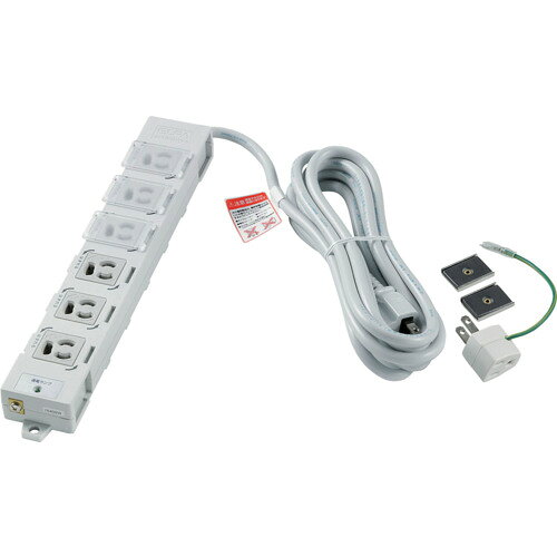 ●合計1500Wまで●使用温度範囲：-10度〜40度●屋内専用●コード長：3m●口数：6個口●付属品：接地アダプター、マグネット(2個)●専用カバー付で使用していない差込口へのホコリの侵入を防ぎます。●マグネットは3面に取り付けできるのでコ...