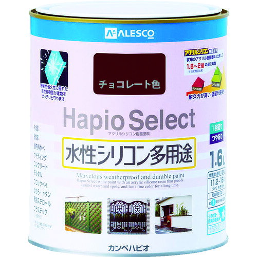●耐候性、耐久性に優れたアクリルシリコン樹脂を配合しています。●乾燥が早く、サラッとした滑らかな仕上がりです。●屋内外の木部、鉄部、コンクリート、新生瓦、発泡スチロールなどのプラスチック面。(ポリエチレン、ポリプロピレンなどは除く)●色：チ...