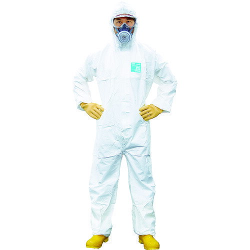 ●直接水に濡れる作業にも使用できます。(耐水圧2000mm以上)●塗装作業。●ダイオキシン類対策(レベル1〜3)。●石綿(アスベスト)取り扱い作業。●感染症対策。●色：ホワイト●サイズ：M●適応身長(cm)：170〜176●適応胸囲(cm)...