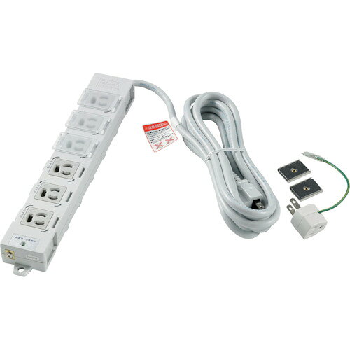 ●定格：AC125V15A●合計1500Wまで●使用温度範囲：-10度〜40度●屋内専用●コード長：3m●口数：6個口●電源ラインサージ低減…内蔵されたサージ低減素子(バリスタ)が雷および●開閉サージを低減し接続された機器を守ります。●専用...