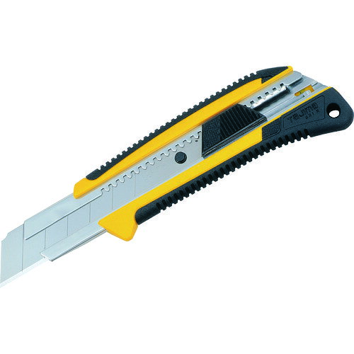 ●刃厚：0.7mm●オートロック式(ロック力25キロ)です。●しっかり握れて滑りにくいエラストマー樹脂グリップを採用しています。●頑丈な1.0mm厚ブレードホルダーを採用しています。●超厚物切断用カッター。●刃物ですので取り扱いにご注意下さ...