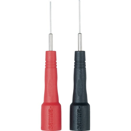 ●適合テストリード型名：TL-21a／TL-23a／TL-25a●ピン先0.7mm×長さ15mm●全長60mm●形状記憶合金●テストリード先端部に接続するアダプタです。●先端ピンは細ピン(Ф0.7mm 形状記憶合金)でピン先長さ：約15mm...