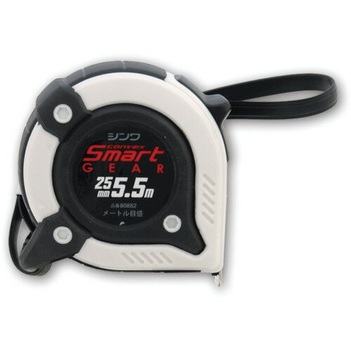 ●読み取り易い目盛です。●腰袋にもスッと入るコンパクト設計です。●落下防止コードの取り付けに便利な大型フックハンガー付です。●455mmピッチ表示付です。●テープ長さ(m)：5.5●テープ幅(mm)：25●水平保持(m)：2.0●ロック仕様...