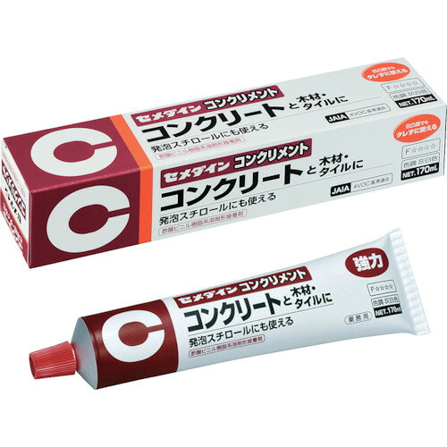 ●チューブタイプ●柔らかいペースト状で垂直面でも垂れません。●充てん効果があり凹凸面に使えます。●使いやすい一液タイプです。●日本接着剤工業会 JAIA 4VOC基準適合品です。●コンクリート面へタイル、木材等の接着に。●コンクリート面への...