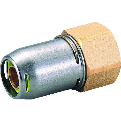 ●給水給湯樹脂管用継手。●呼び径(mm)：10●d(mm)：6.3●L(mm)：53.5●R：Rc1／2●D(mm)：28●適合パイプ：JIS適合樹脂管(XPE-PB)、架橋ポリエチレン管、水道架橋用ポリエチレン管、ポリブデン管、水道用ポリ...