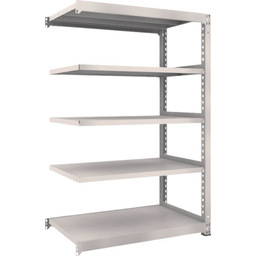 ●均等積載量：500kg／段●最大積載量：2500kg／台●ボルトを1本も使用していないボルトレス構造で、分解・組み立て作業が簡単で、作業時間を大幅に短縮できます。●棚の段変更が、25mmピッチで、自由に調整、変更ができます。●高さ、奥行が...