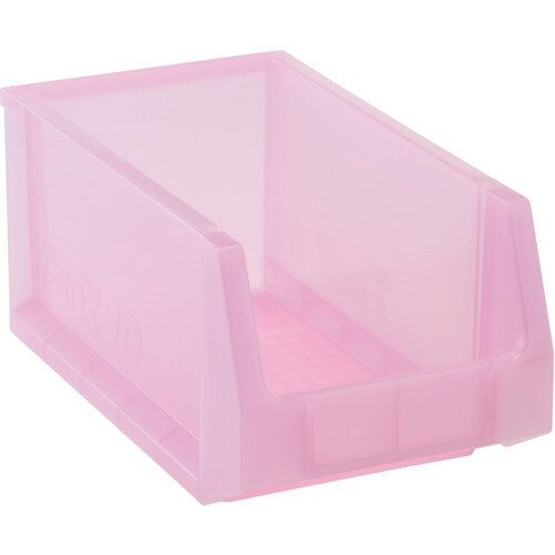 ●スケルトンカラーで中が見やすくなっていますので整理整頓や在庫管理に効果的です。●積み重ねても、ハンガーラックでも使用できます。●工場や事務所の美化推進、見える化推進に効果的です。●色：透明ピンク●容量(L)：10●適用カード差し(別売)：...