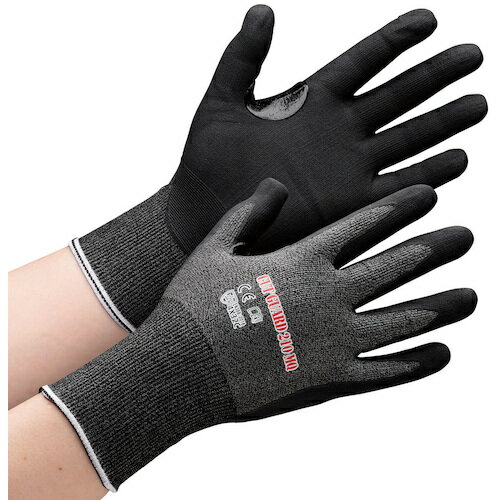 ●自動車関連●設備メンテナンス●ガラス関連●精密機械等●ポリエチレン繊維と鉱物の配合で、21ゲージという極薄手ながらカットレベルCを実現しました。●親指と人差し指の指股部分をニトリルで補強しています。●装着したままタッチパネルが操作できます...