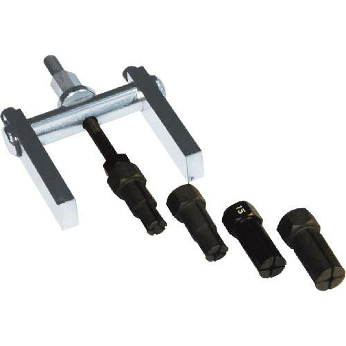 ●適応ベアリング内径：10、12、15、17mm●クラッチパイロット、2輪車のハブ、クランクケース、農機、エアツールなど、底部の貫通していないケースからもベアリングを抜き取れます。●ケース入りベアリングで、底のすき間の狭い場合でもチャック先...