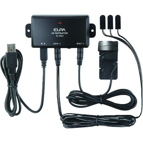 ●リモコン中継器●動作電圧：DC5V 100mA(USBポートからの最小値)●延長装置：3分岐 赤外線送信器 長さ1m／1.5m／2m●リモコン信号を中継して、見えない場所の機器を操作できます。●最大3台の機器が操作可能です。リニューアルに...