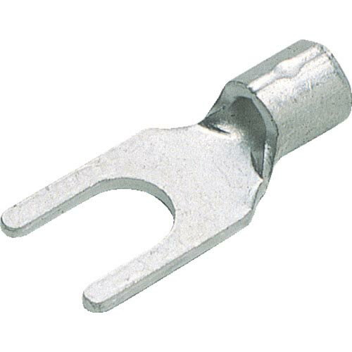 ●先開形・単線対応タイプ●適合工具：裸圧着端子・スリーブ用工具●接触面(舌部)の取り付け穴の一方が開いており、ねじを完全に外さなくても取り付けることができる裸圧着端子です。●軟鋼のより線、または単線の電線の接続に。リニューアルに伴い、パッケ...