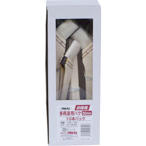 ●水性・油性塗料に使用できる多用途ハケ(30mm)10本セット●毛材：化繊100％●形状：筋違型●お得な10本パックです。リニューアルに伴い、パッケージ・内容等予告なく変更する場合がございます。予めご了承ください。広告文責：楽天グループ株式...