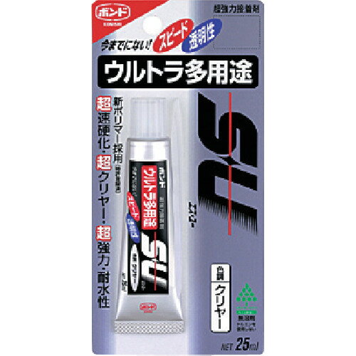 ●硬化時間(23度)：2〜3分●チューブタイプ●高性能、強力多用途接着剤、レギュラータイプです。●金属・硬質プラスチック・木材・コンクリートの強力接着に。リニューアルに伴い、パッケージ・内容等予告なく変更する場合がございます。予めご了承くだ...