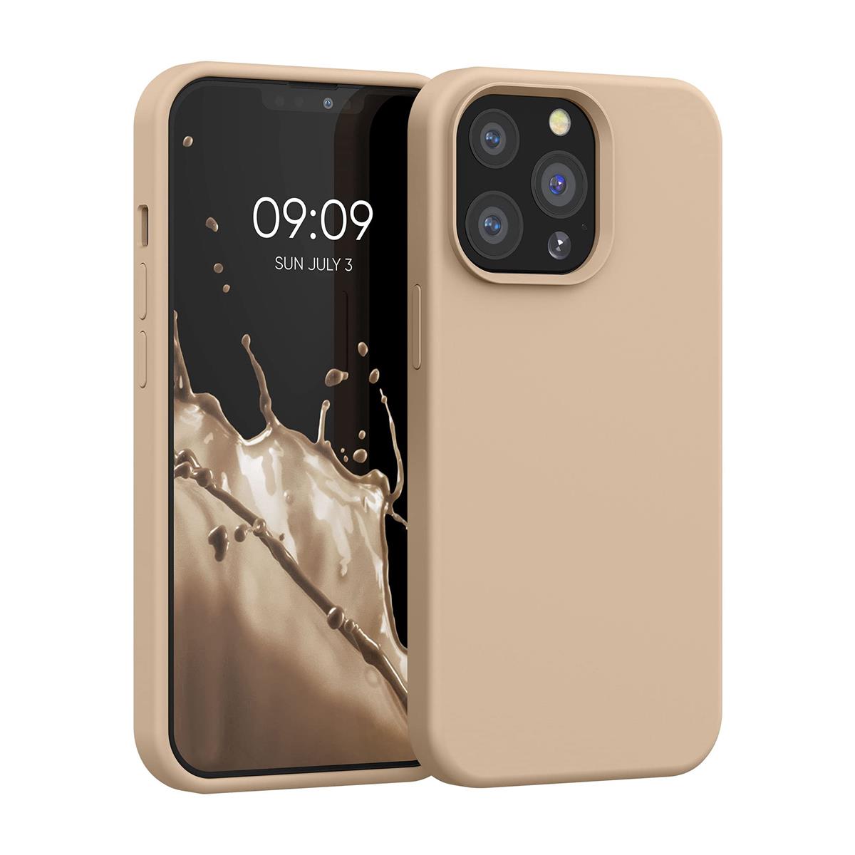 ぴったり: Apple iPhone 13 Pro対応リキッドシリコンケース: パール のTPU 液体シリコン ケースは、くせになるサラサラとした手触りの良さが自慢です! 薄型でシンプルな保護カバーデザインが高級感を演出します。外観のおしゃ...