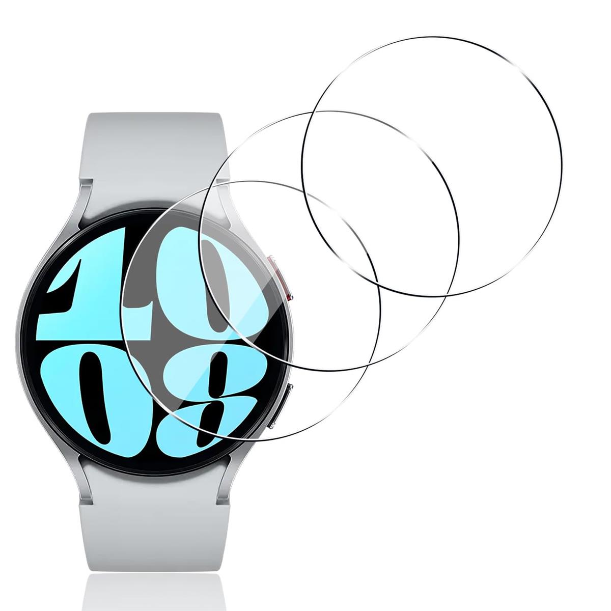 【超高品質＆超薄型素材】このスマートウ ォッチ用ガラスフィルムは 対応Galaxy Watch 6 44MM 。超薄型0.26mmの素材なので、スクリーンをタップする際にフィルムなしの場合よりもスムーズにスマートウ ォッチを操作できます。【...