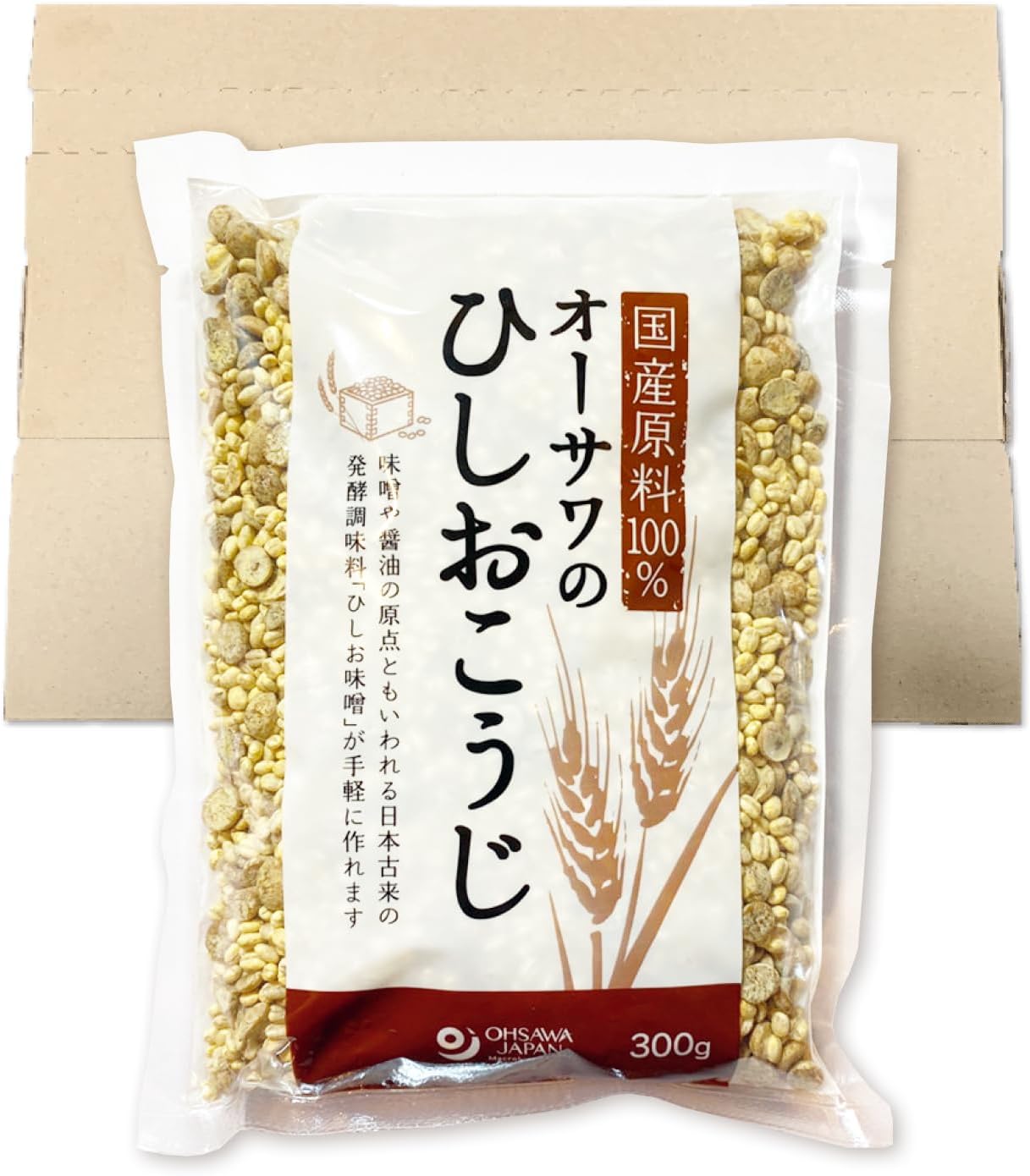 「オーサワのひしおこうじ」は、国産の丸大豆を使用した発酵調味料です。味噌のようなコクと旨みがあり、ひとさじ加えるだけで料理の味が決まりやすいのが特長。300gの単品サイズで、家庭用の常備調味料として使いやすい容量です。食品添加物不使用で、素...