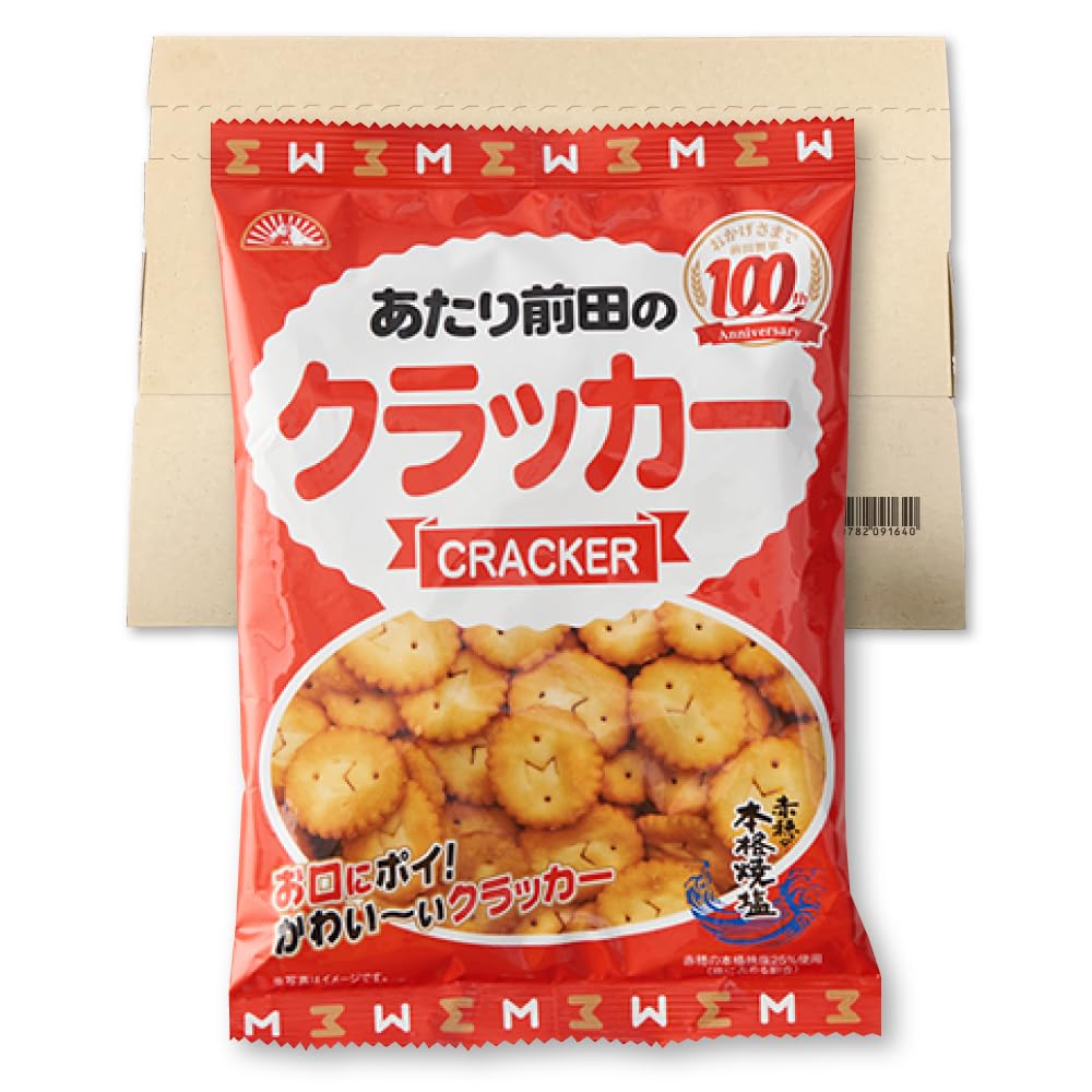 前田製菓 前田のクラッカー 85g PSJBOX 個包装 前田 クラッカー ビスケット お馴染み、前田のクラッカー！ 一口サイズで、あっさり塩味のクラッカーは、食べ出したら止まらなくなる美味しさです。 昔ながらの製法にこだわり、どこか懐かし...