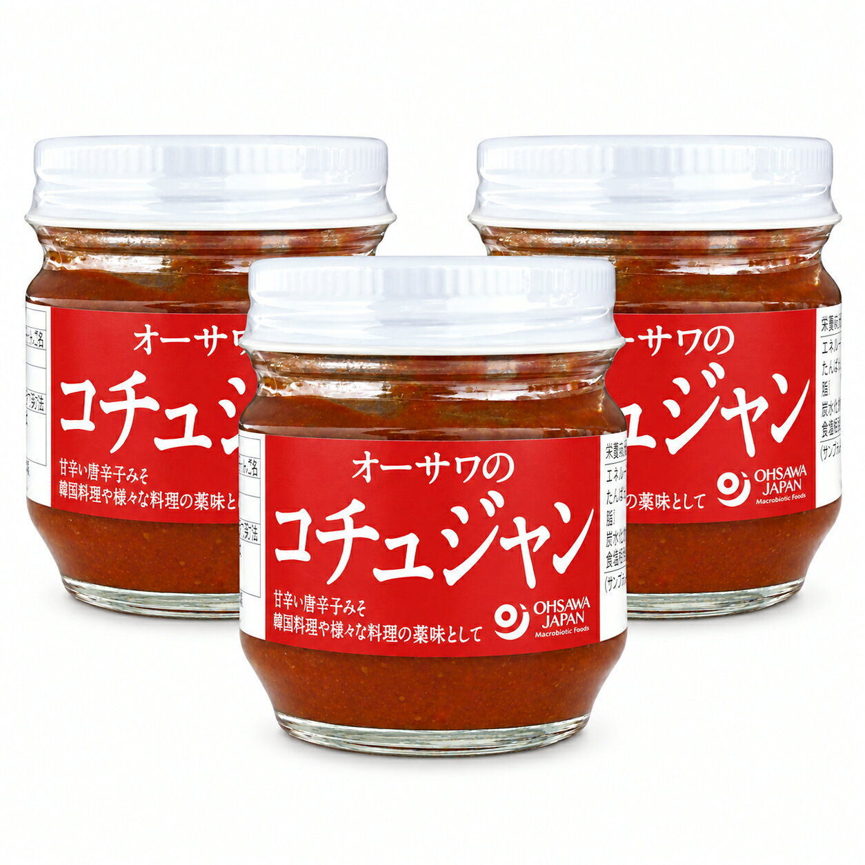 オーサワジャパン「オーサワのコチュジャン」は、味噌のコクに韓国産唐辛子の辛み、麦芽水飴と有機甘酒の甘み、りんご酢のほどよい酸味が重ねられた甘辛い調味料です。 甘みづけには麦芽水飴と有機甘酒が使用され、砂糖は加えられていません。さらに動物性原...