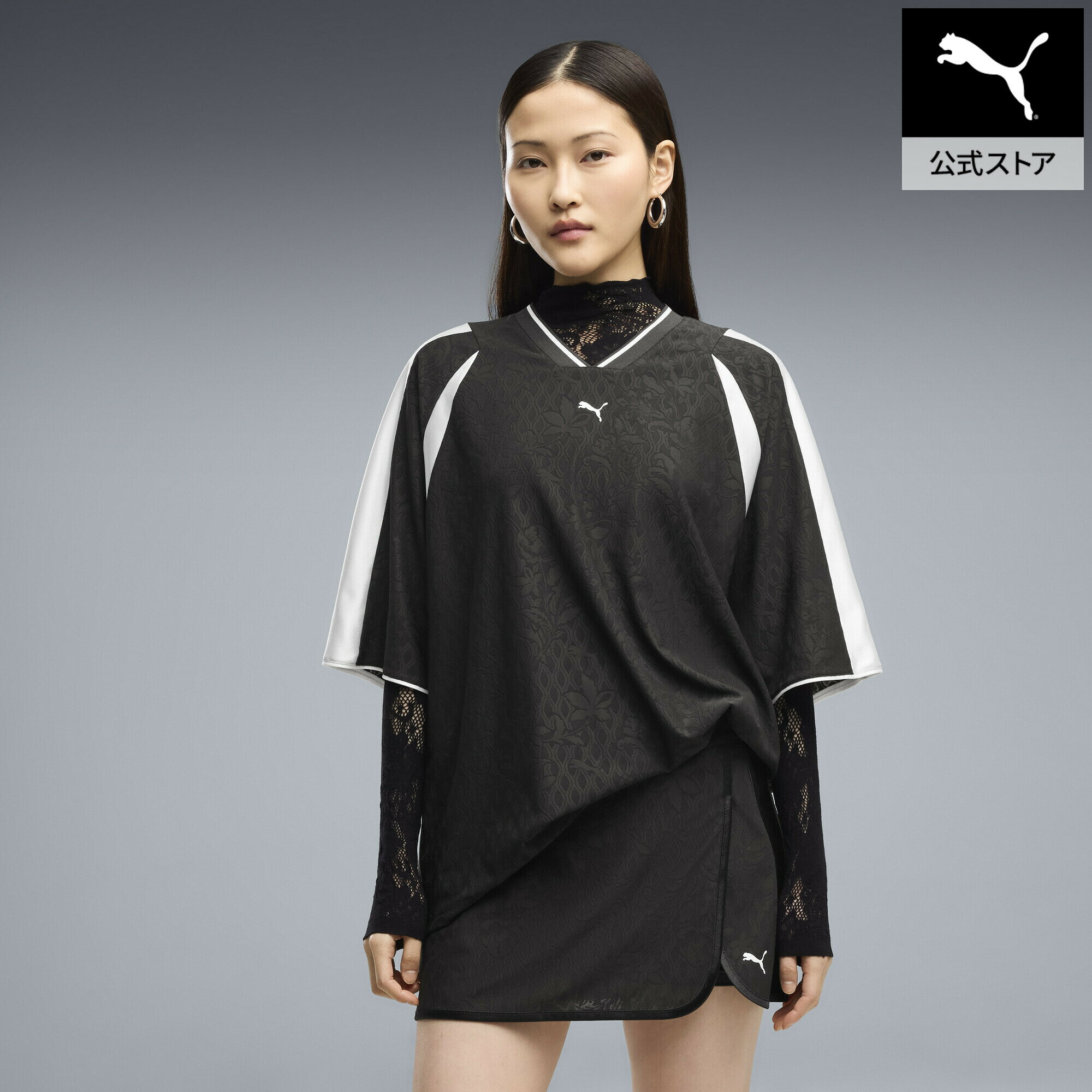 ■商品名ウィメンズ レースパック オーバーサイズ 半袖 シャツ LACE PACK Oversized Jersey■サイズXS:胸囲:114cm ゆき:56cm 後ろ丈:64cm すそ周り:113cmS:胸囲:120cm ゆき:57cm ...