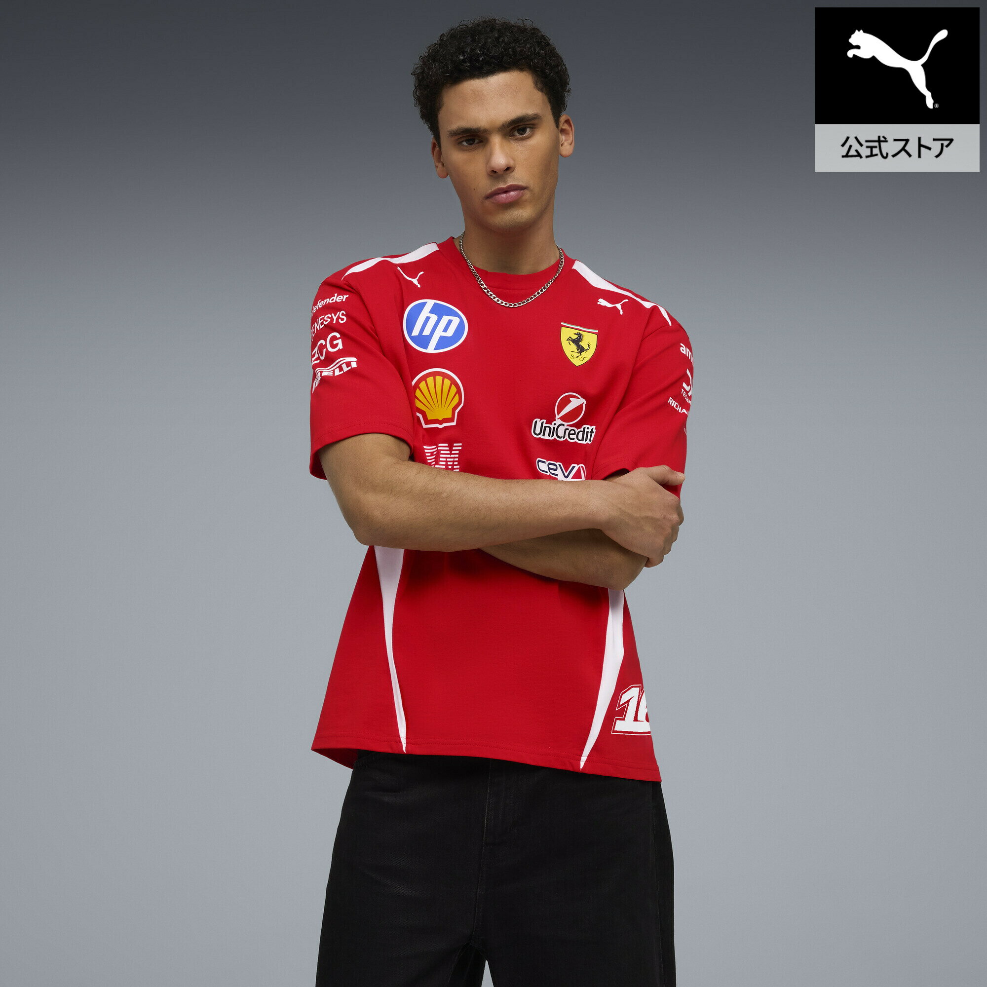 ■商品名ユニセックス フェラーリ レプリカ ドライバーズ 半袖 Tシャツ SF Replica Drivers Auth Tee■サイズXS:胸囲:99cm ゆき:48cm 後ろ丈:72cm すそ周り:98cmS:胸囲:105cm ゆき:5...