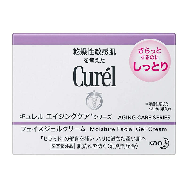 　商品情報■　商品説明「キュレル エイジングケアシリーズ ジェルクリーム しっとりタイプ 40g」は、肌の必須成分「セラミド」の働きを補い、潤いを与えます。同時に、乾燥による小じわを目立たなくし*、肌荒れしにくい ふっくらとハリに満ちた潤い...