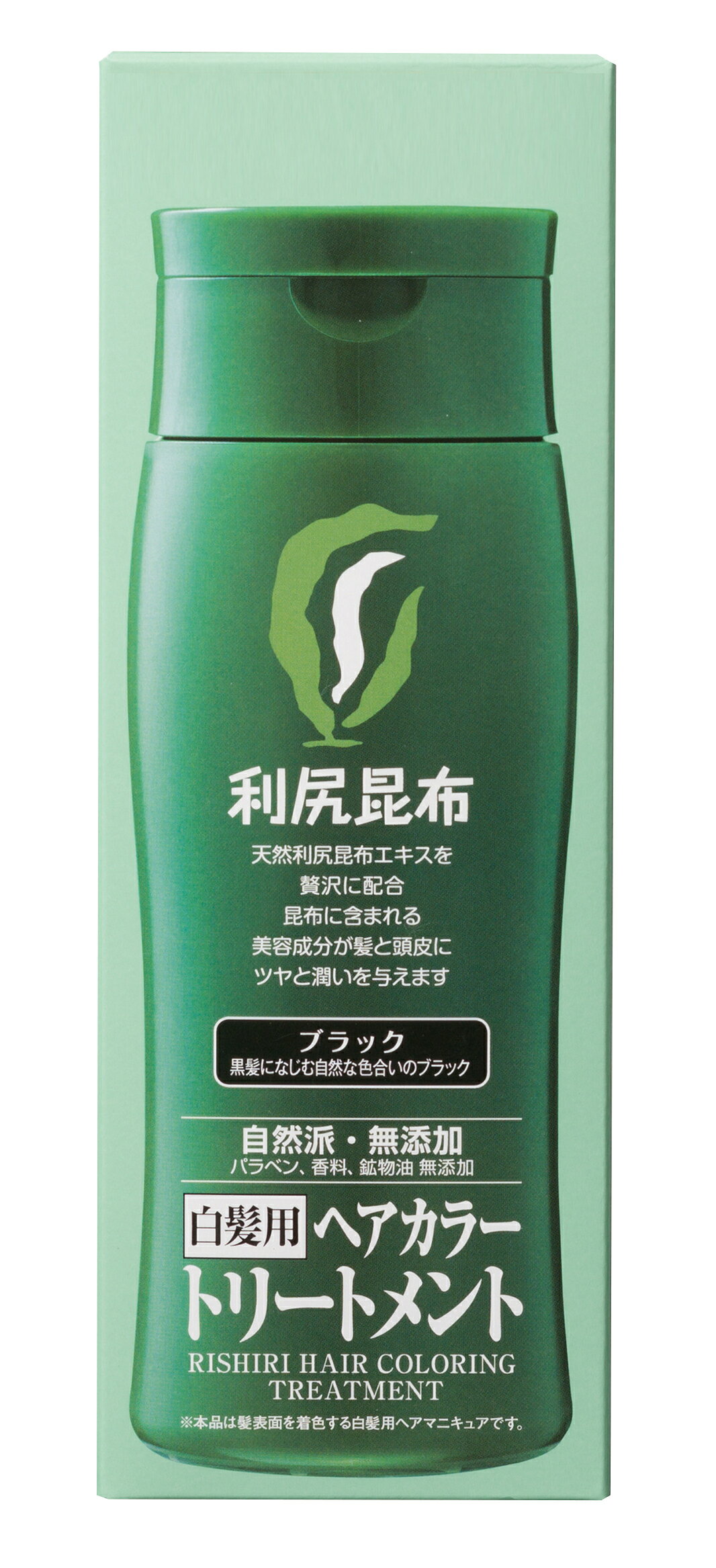 【利尻ヘアカラートリートメント ブラックの商品詳細】 ●特有のツンとした臭いもなく、肌にやさしい使い心地 ●トリートメントタイプなので、白髪ケアしながらがら潤いのある髪へと導きます。 【販売名】利尻ヘアカラートリートメント 【使用方法】 ・...