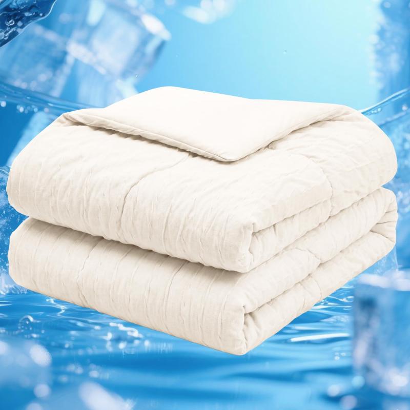 Moco latte夏用掛け布団 冷感布団 薄手 冷感140×190cm ブルーMoco latte夏用掛け布団 冷感布団 薄手 冷感140×190cm ブルー